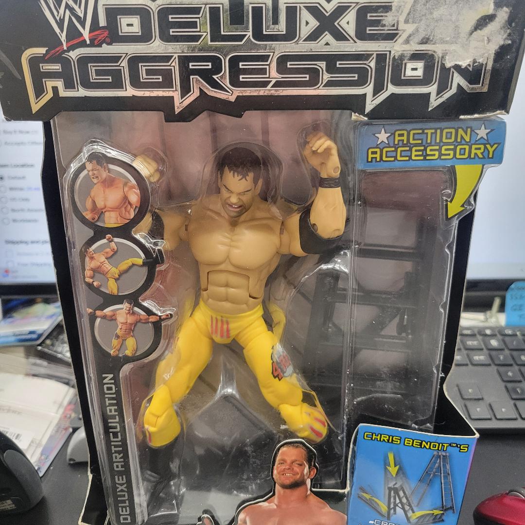 WWE Jakks Chris Benoit Deluxe Aggression Series 3 Wrestling Figure ...